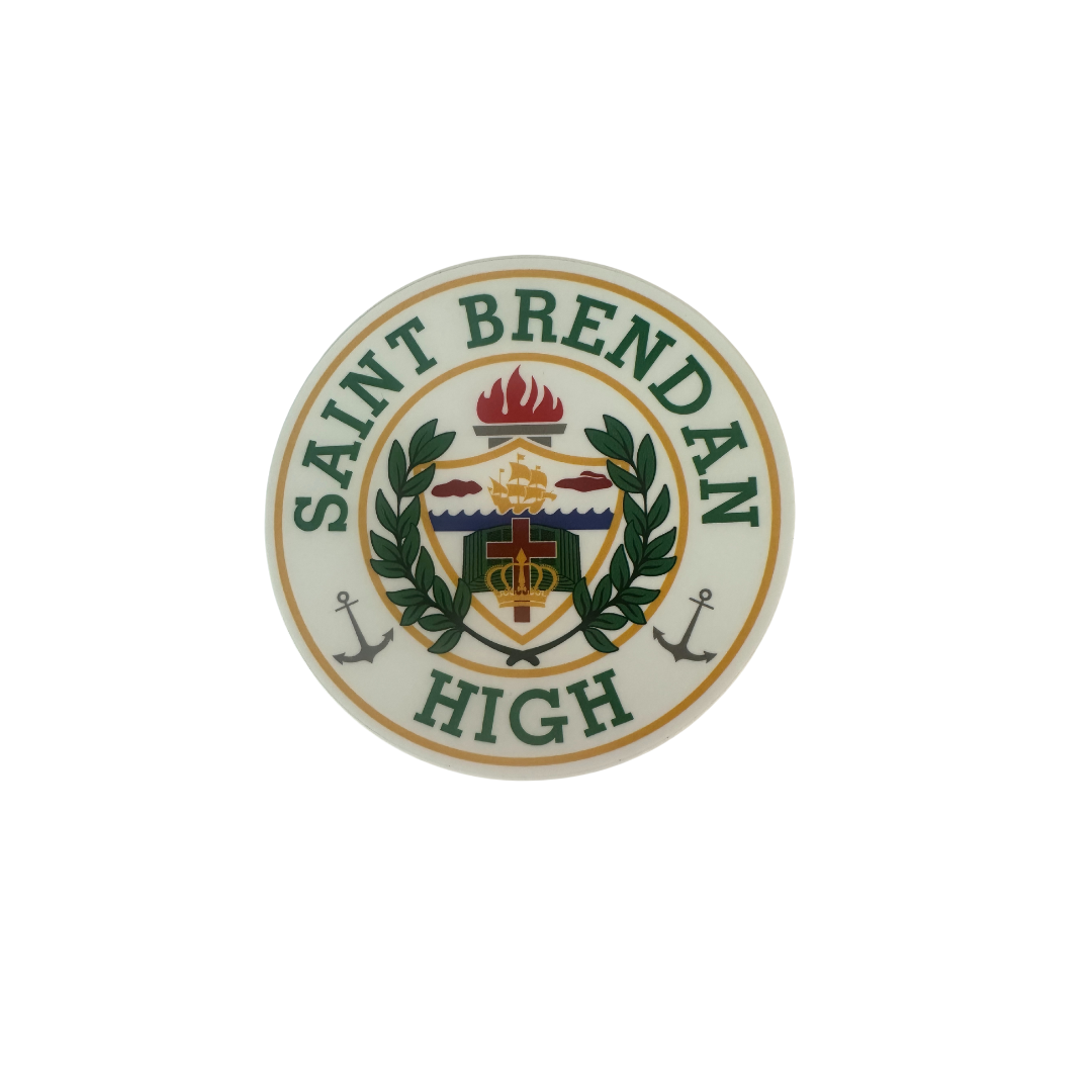 Sticker (Die-Cut)-St. Brendan-Crest | Sabre Store | St. Brendan High School